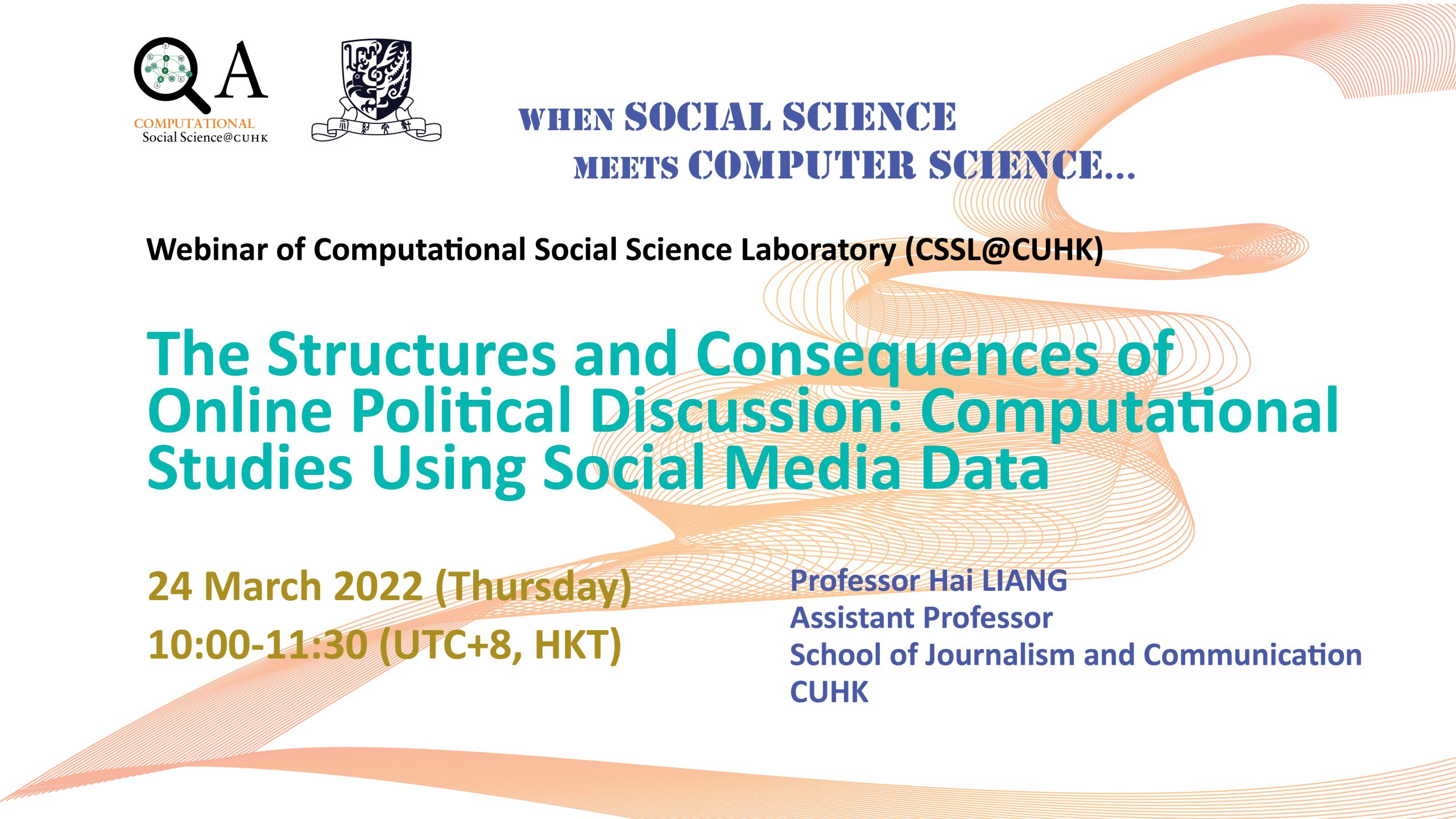 Computational SocialScience@CUHK – When Social Science meets Computer ... Computational SocialScience@CUHK – When Social Science meets Computer ...